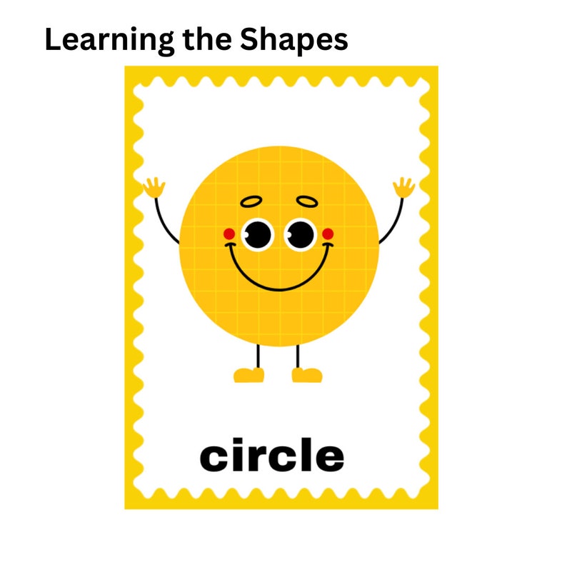 Shapes Flash Cards Printable: Educational Learning Cards (PNG) - Etsy