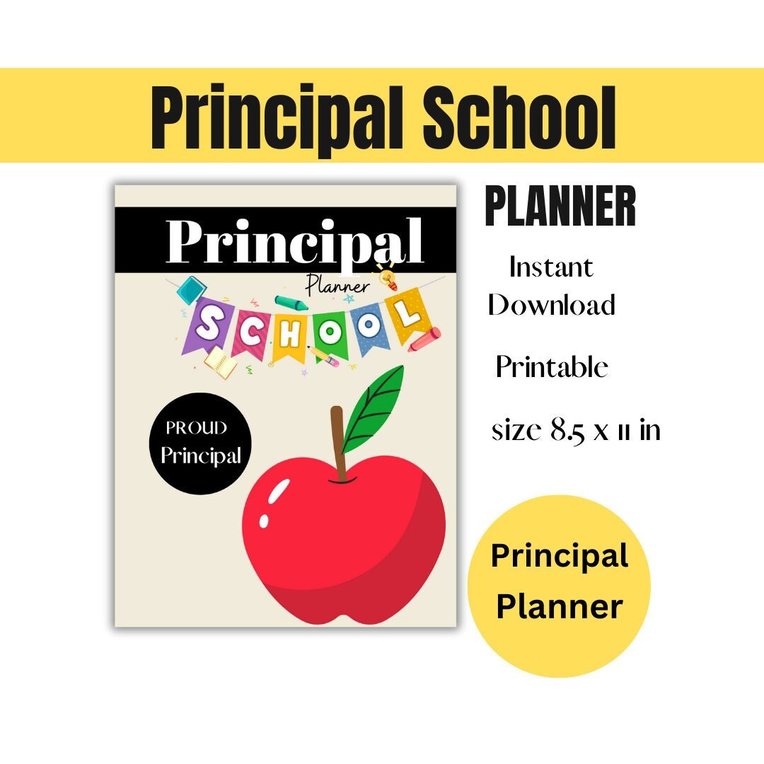 Principal Planner Printable: School Activity Weekly Organizer Pdf ...