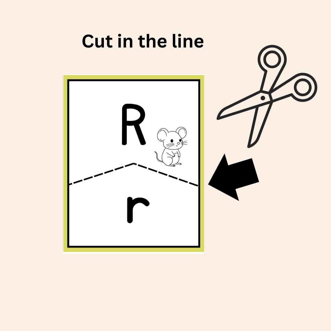 Alphabet Matching Puzzle Printable Letters Download Pre-k Puzzle Game ...