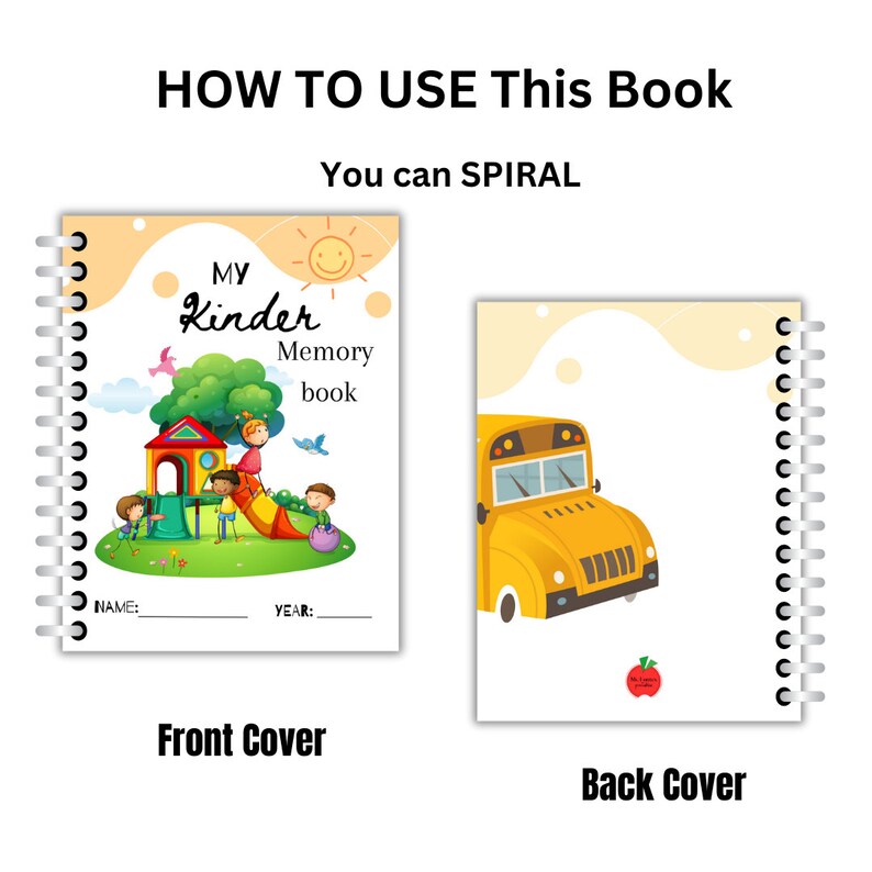 Digital Kinder Memories Book Printable All About Me Worksheet for ...