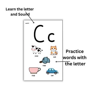 Alphabet Book Printable Download Classroom Letters Book Preschool Early ...