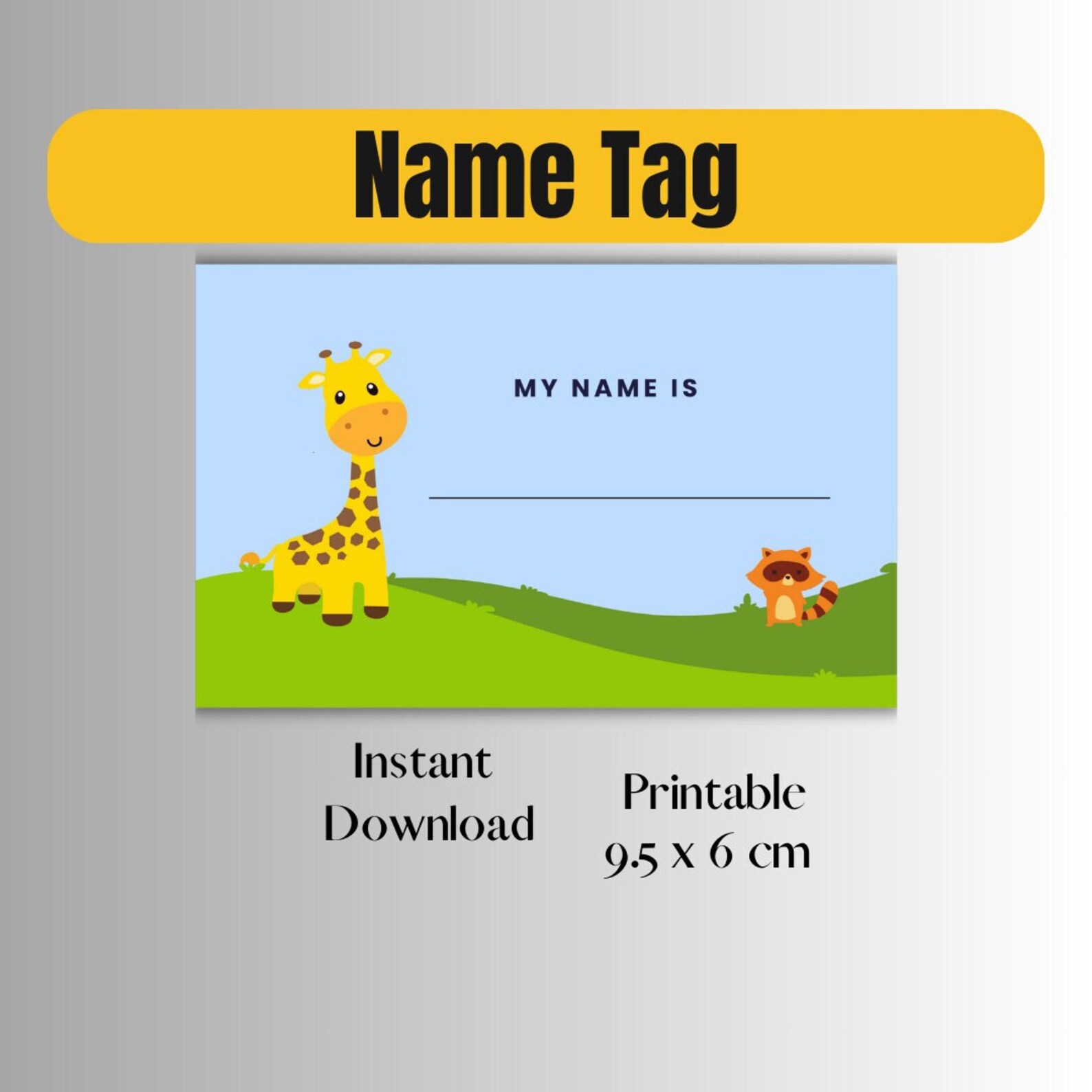 Students Name Tag Printable Downloadable School Activities Name Tag ...