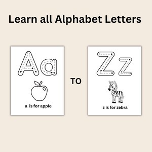 Alphabet Printable Letters Worksheet Trace, Color and Read Small ...