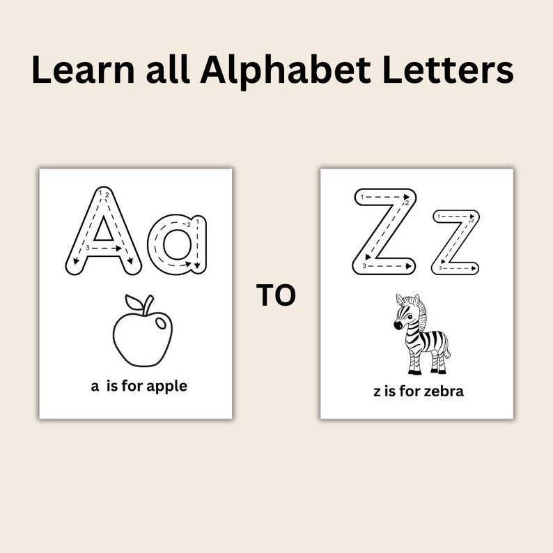 Alphabet Printable Letters Worksheet Trace, Color and Read Small ...