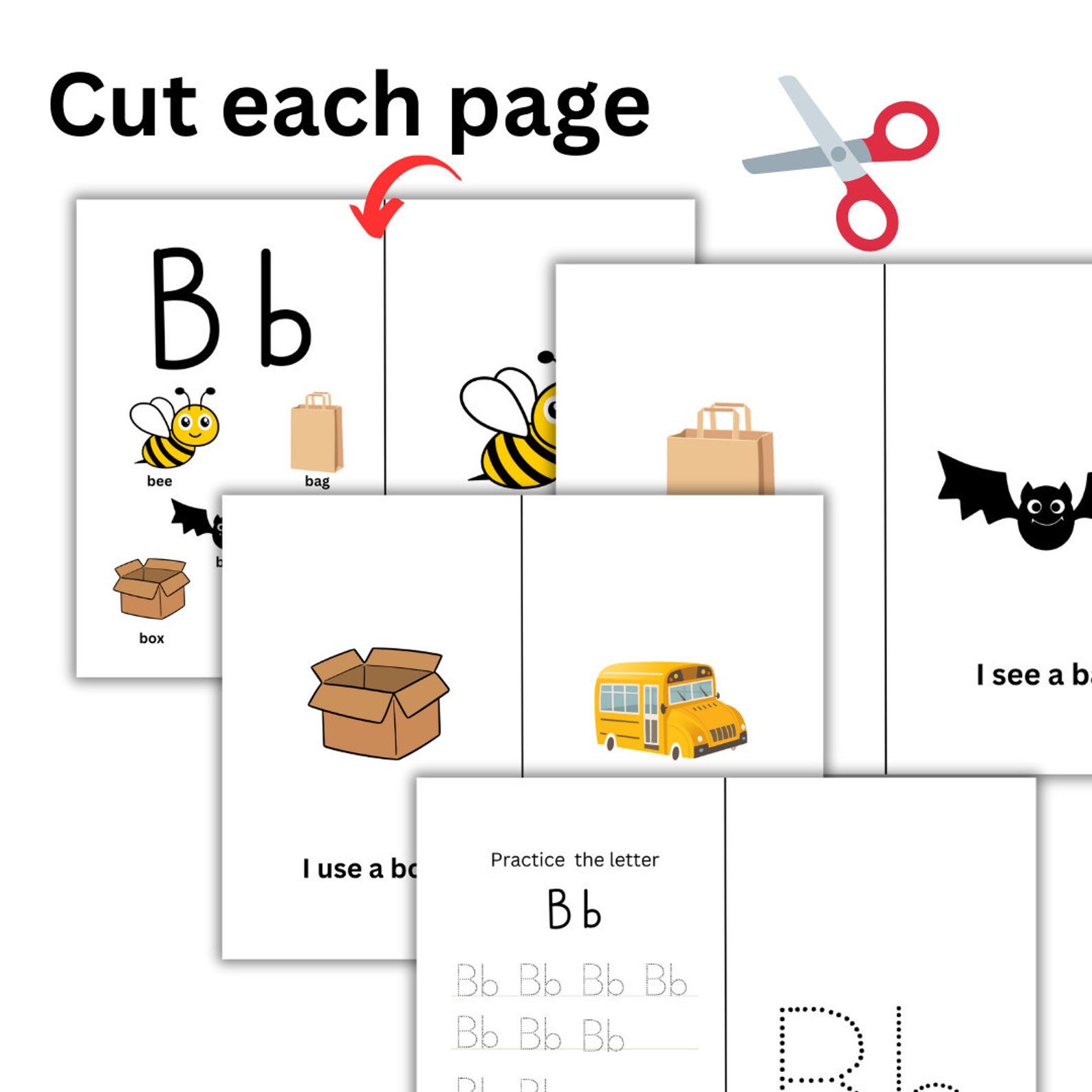 Alphabet Book Printable Download Classroom Letters Book Preschool Early ...