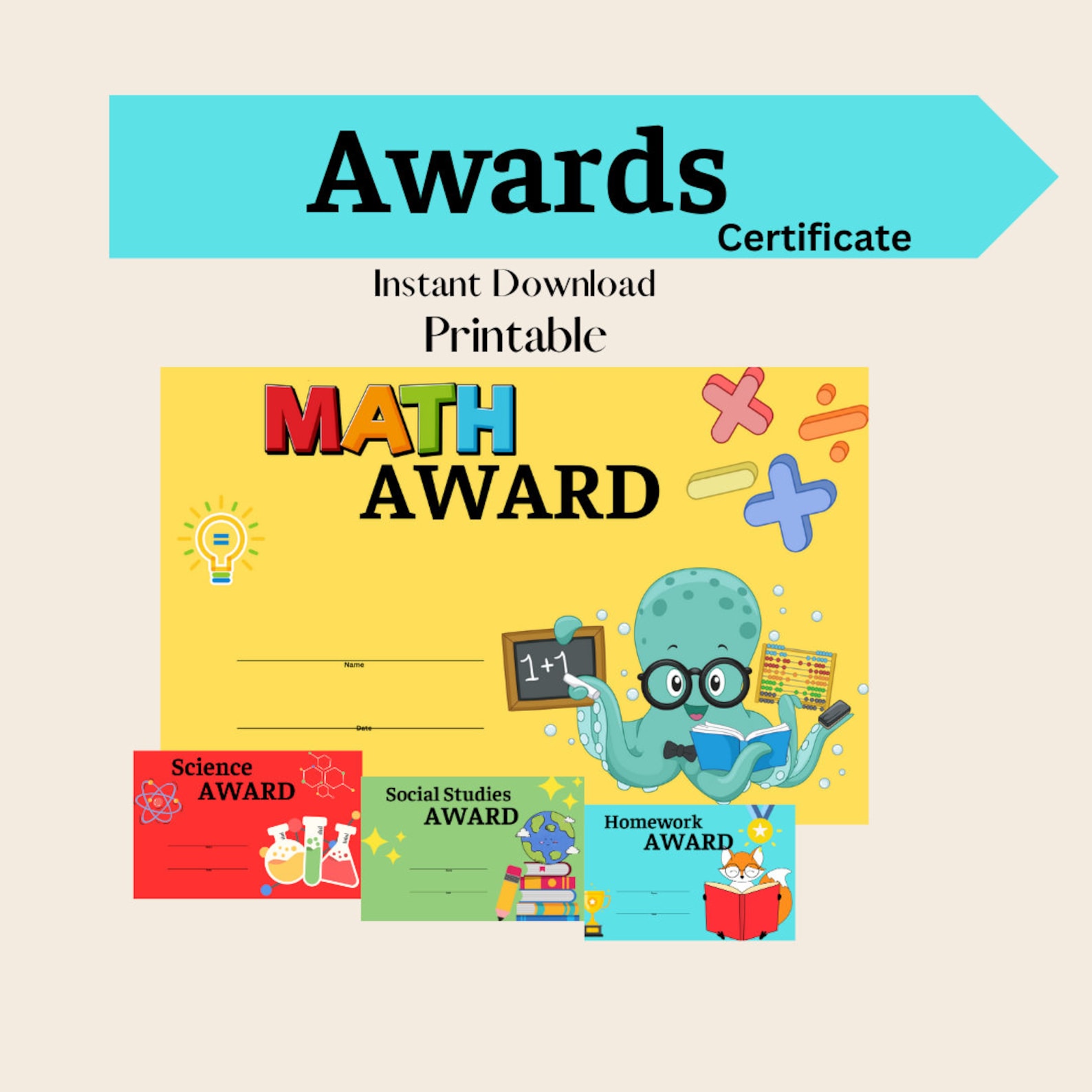 Awards Students Certificate Printable Download Awards for Classes ...