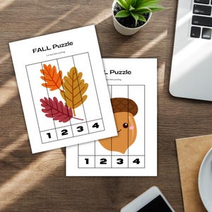 Fall Activity for Kids Printable Homeschool Puzzles Learning ...