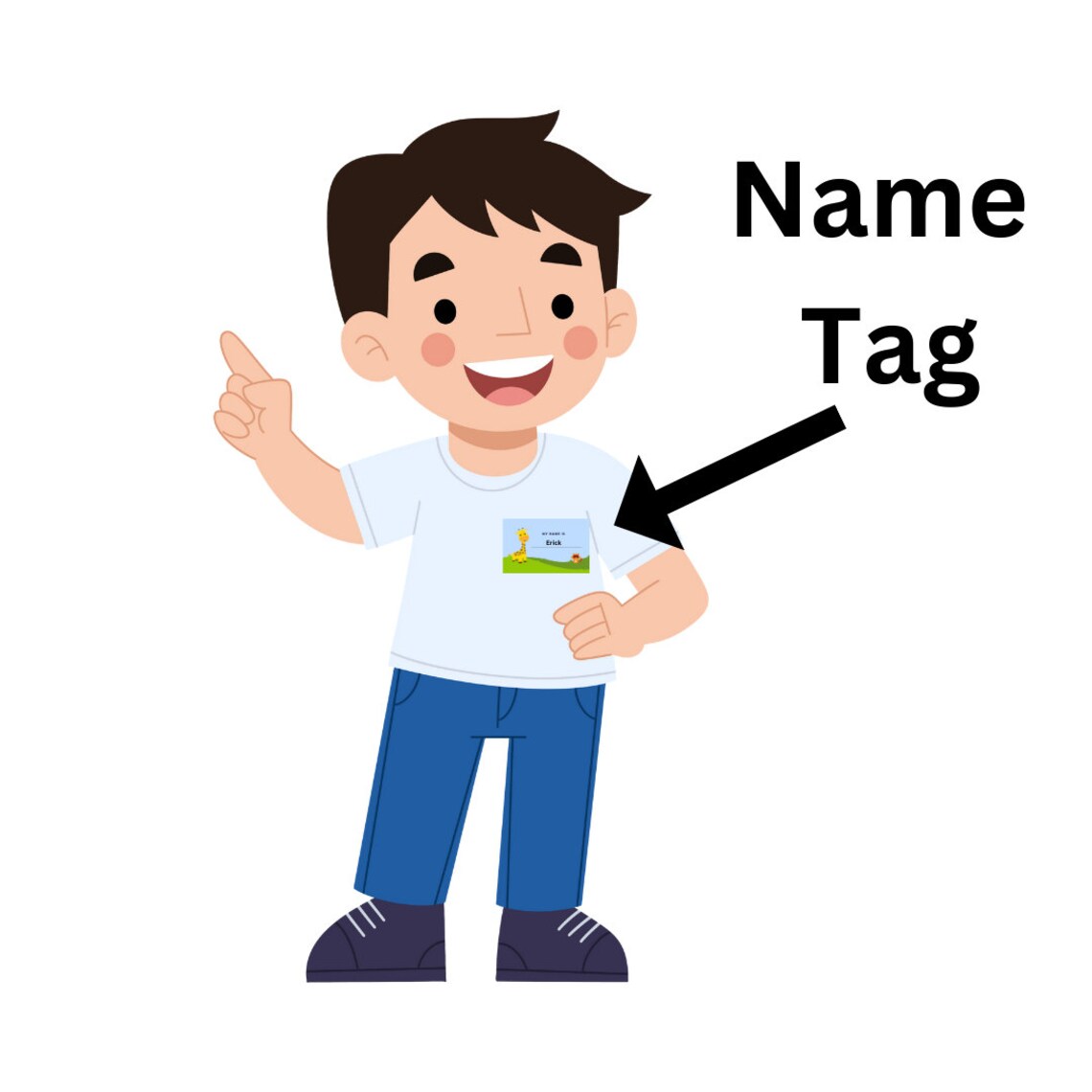 Students Name Tag Printable Downloadable School Activities Name Tag ...