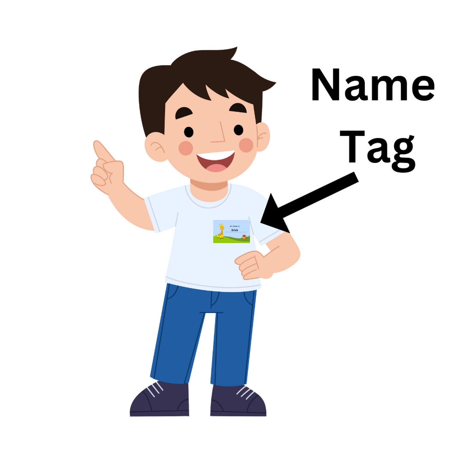 Students Name Tag Printable Downloadable School Activities Name Tag ...