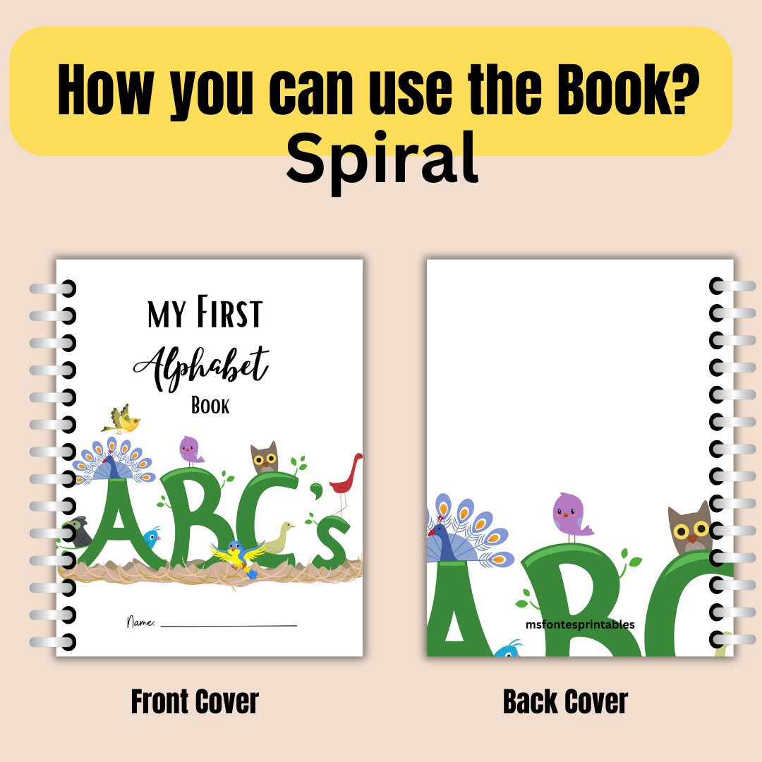 My First Alphabet Book Kids Early Learning Download Alphabet Worksheet ...