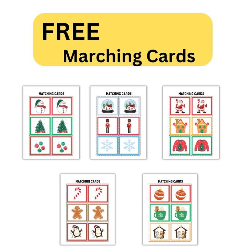 Christmas Math Printable Counting Worksheet Kids Packet Downloadable ...