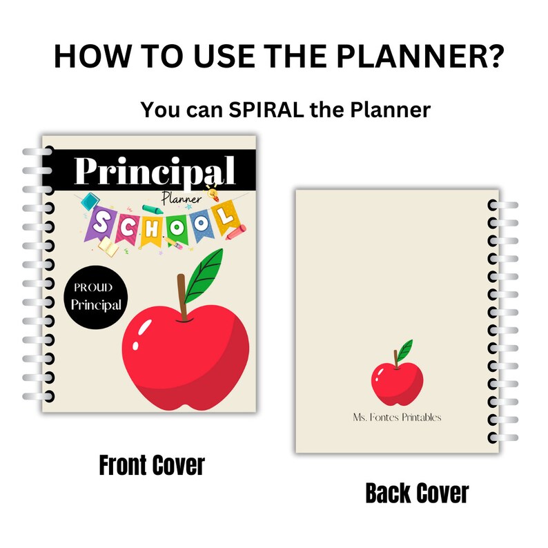 Principal Planner Printable: School Activity Weekly Organizer Pdf ...