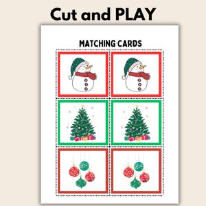 Christmas Math Printable Counting Worksheet Kids Packet Downloadable ...