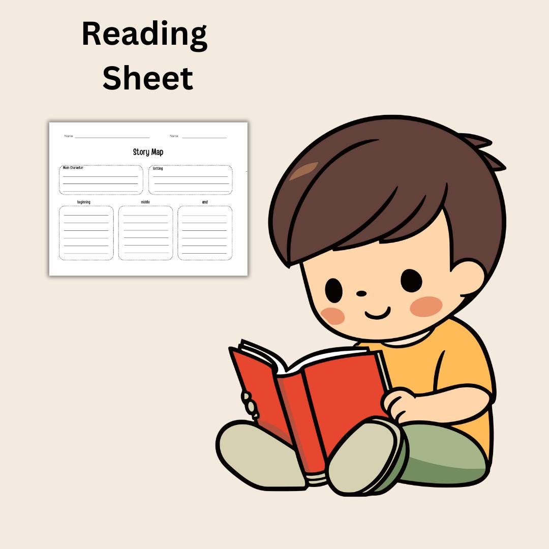 Printable Story Map Sheet for Reading Worksheet Summary Reading Ideas ...