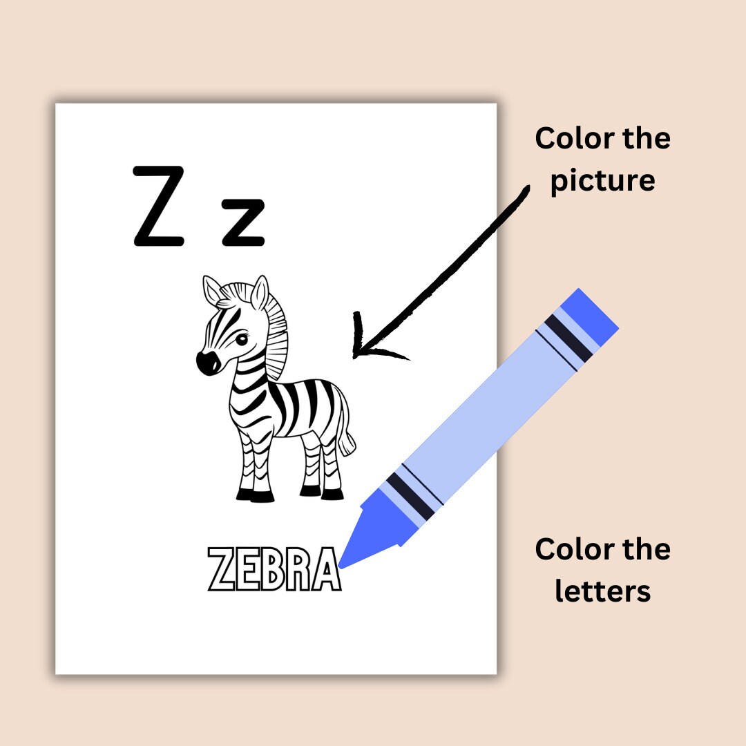 My First Alphabet Book Kids Early Learning Download Alphabet Worksheet ...