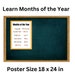 Months of the Year Printable School Poster Students Learning ...