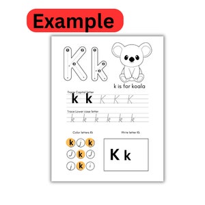 Alphabet Letters A to Z Printable and Downloadable, Learn, Write, Trace ...