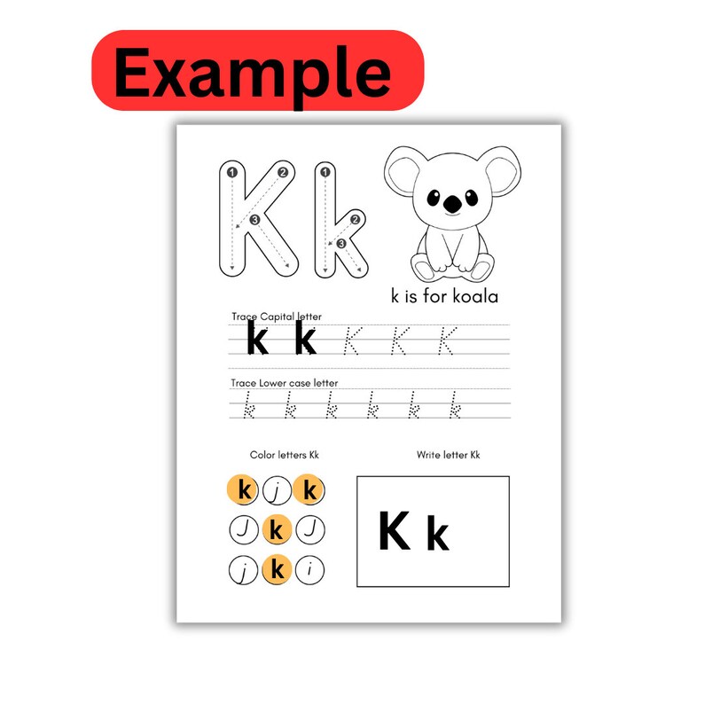 Alphabet Letters A to Z Printable and Downloadable, Learn, Write, Trace ...