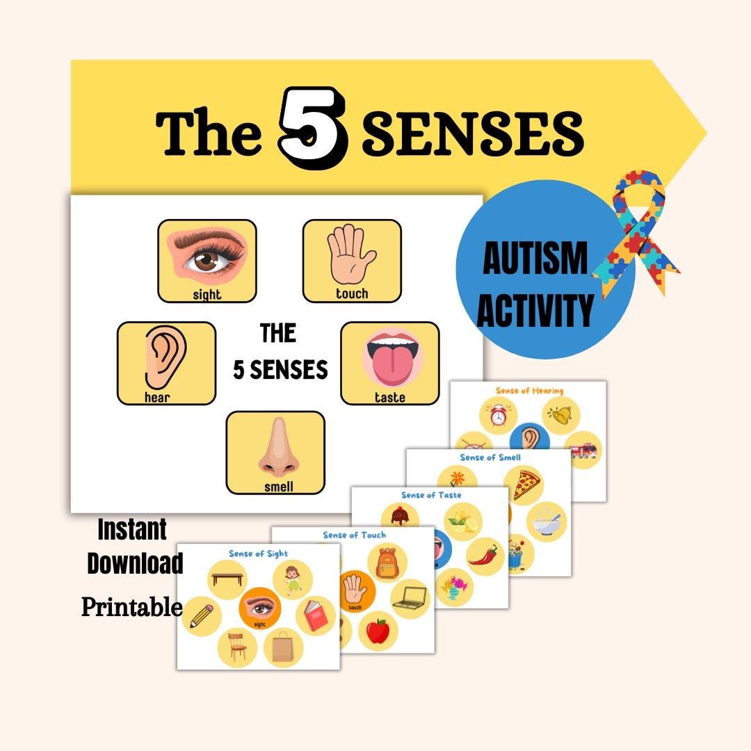 The 5 Senses Learning Activities: Autism & Special Education Printable ...