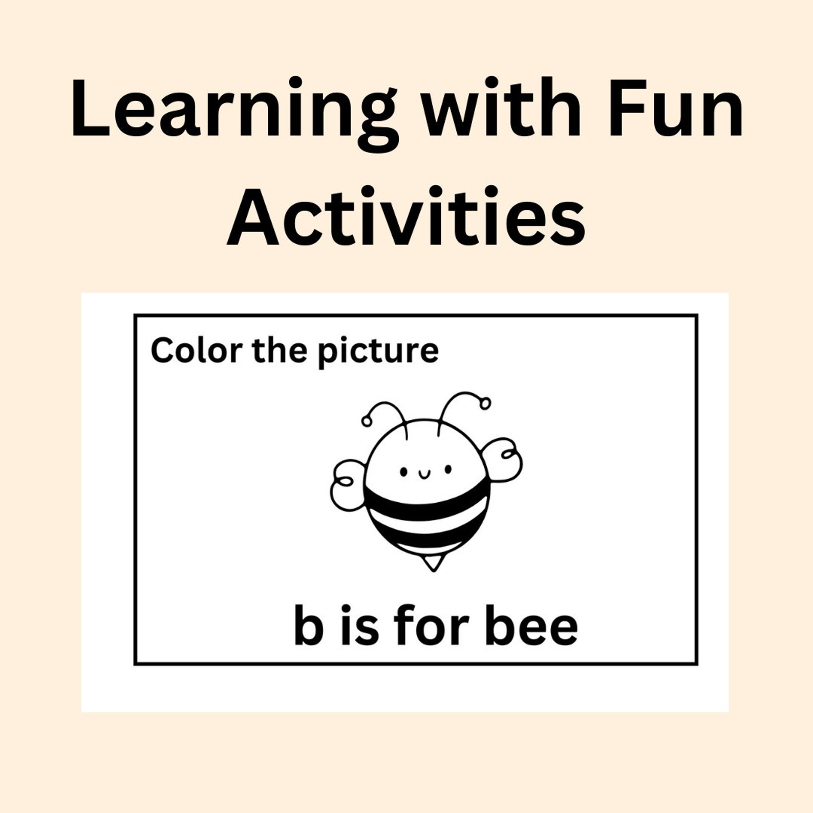 All About Letter B B Printable Book Worksheet Educational Home School ...