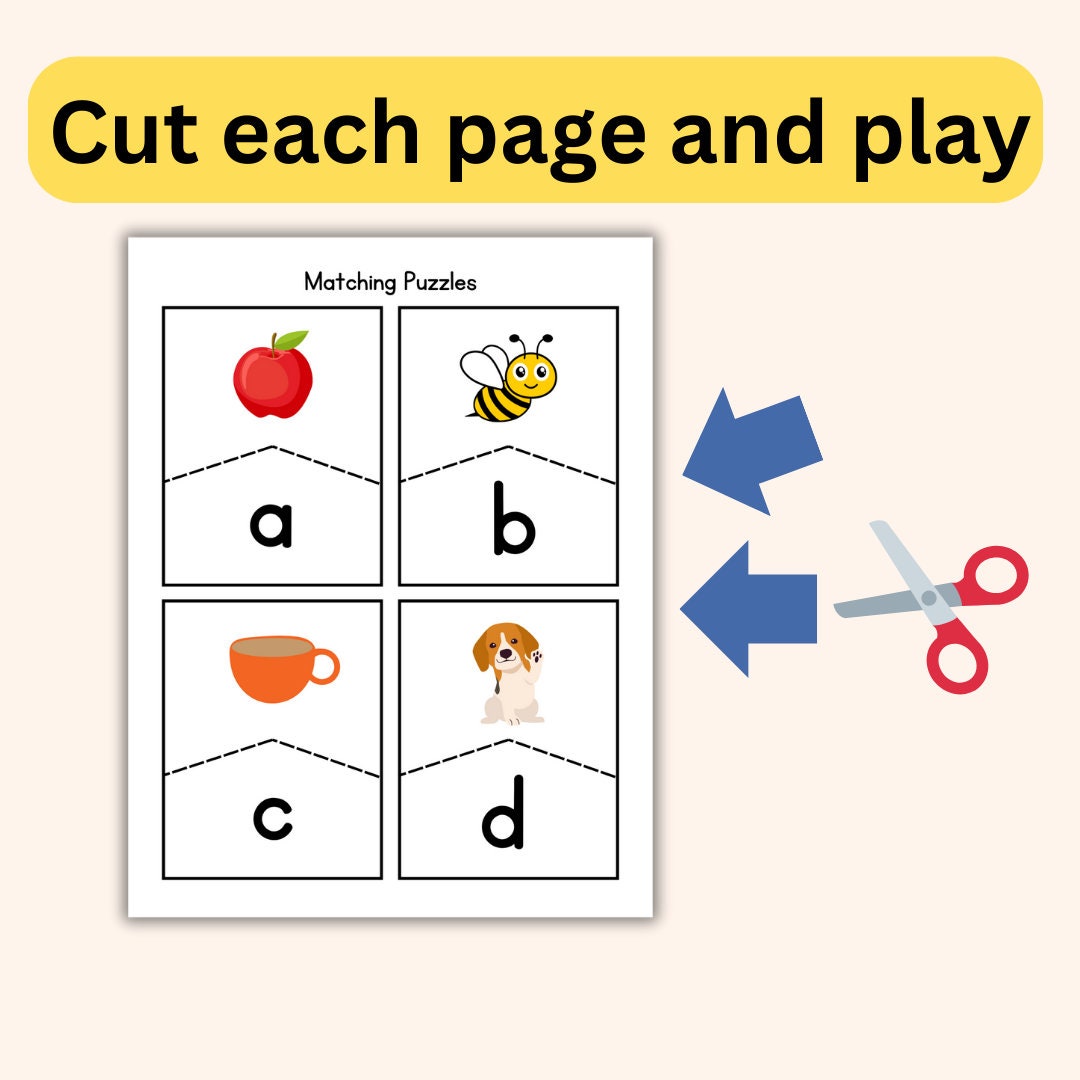 Alphabet Book Printable: Early Learning, Letters & Tracing Kindergarten ...