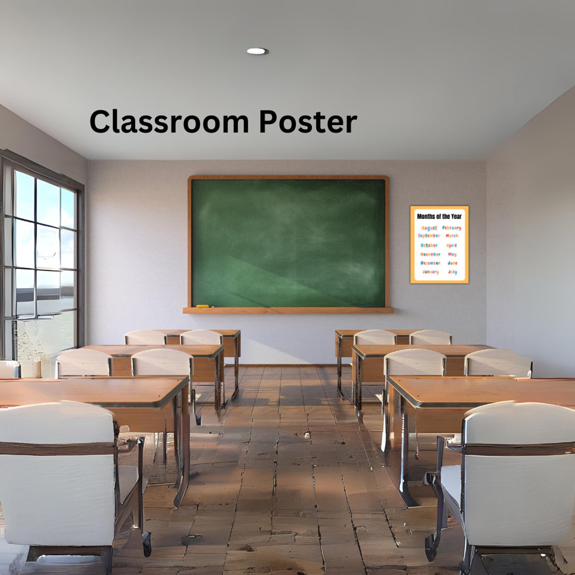 Months of the Year Printable School Poster Students Learning ...