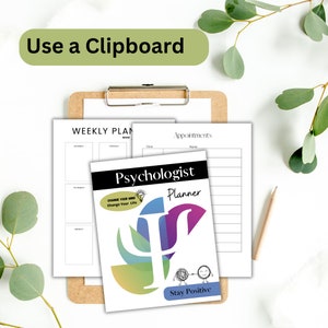 Psychologist Planner Printable Weekly Planner Educational Planner Print ...