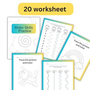 Tracing Worksheet Motor Skills Practice Students Printable Worksheet ...