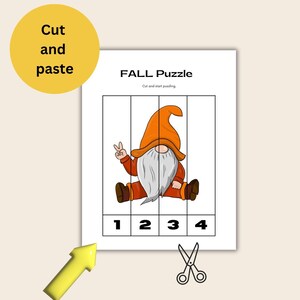 Fall Activity for Kids Printable Homeschool Puzzles Learning ...