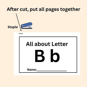 All About Letter B B Printable Book Worksheet Educational Home School ...