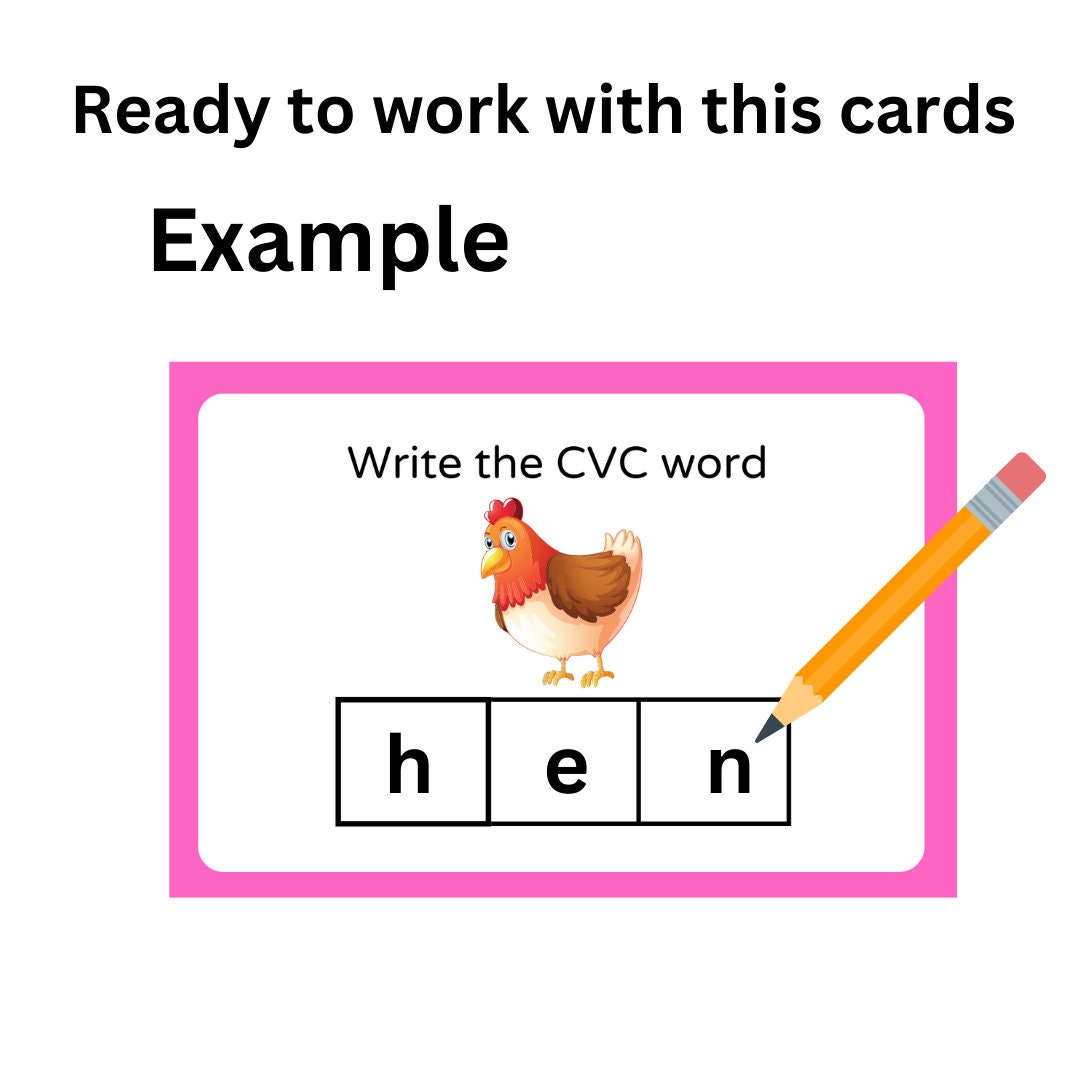 Printable Short Words Flash Cards Reading Cvc Downloadable Educational ...