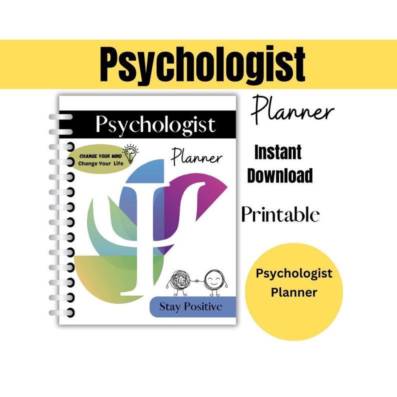 Psychologist Planner Printable Weekly Planner Educational Planner Print ...