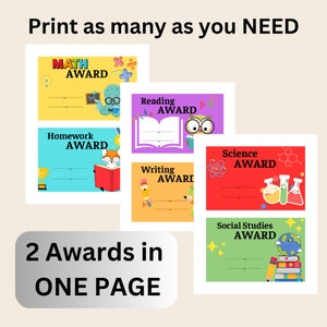 Awards Students Certificate Printable Download Awards for Classes ...