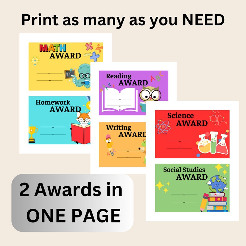 Awards Students Certificate Printable Download Awards for Classes ...