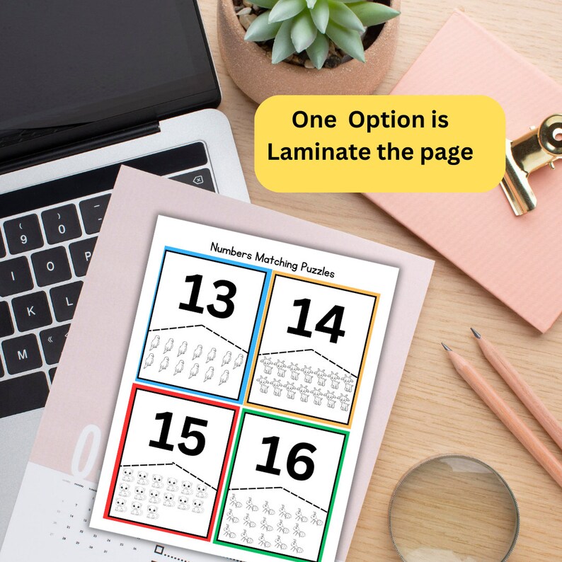 Digital 1 to 20 Numbers Matching Puzzle Download Counting Numbers Print ...