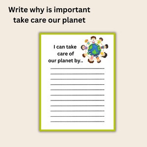 Earth Day Printable Worksheet Foe Kids About Our Planet Sheet Coloring ...