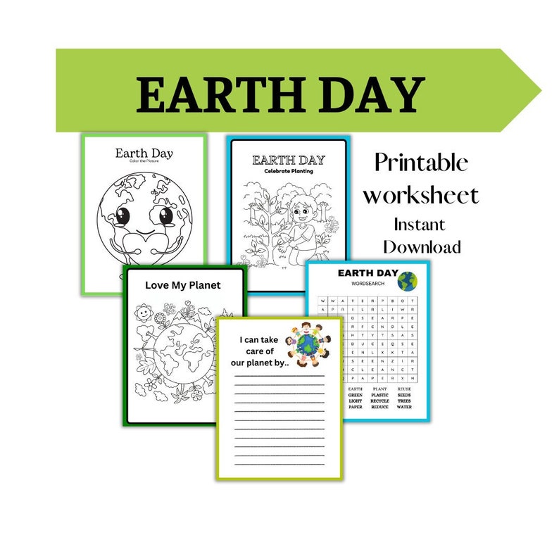 Earth Day Printable Worksheet Foe Kids About Our Planet Sheet Coloring ...