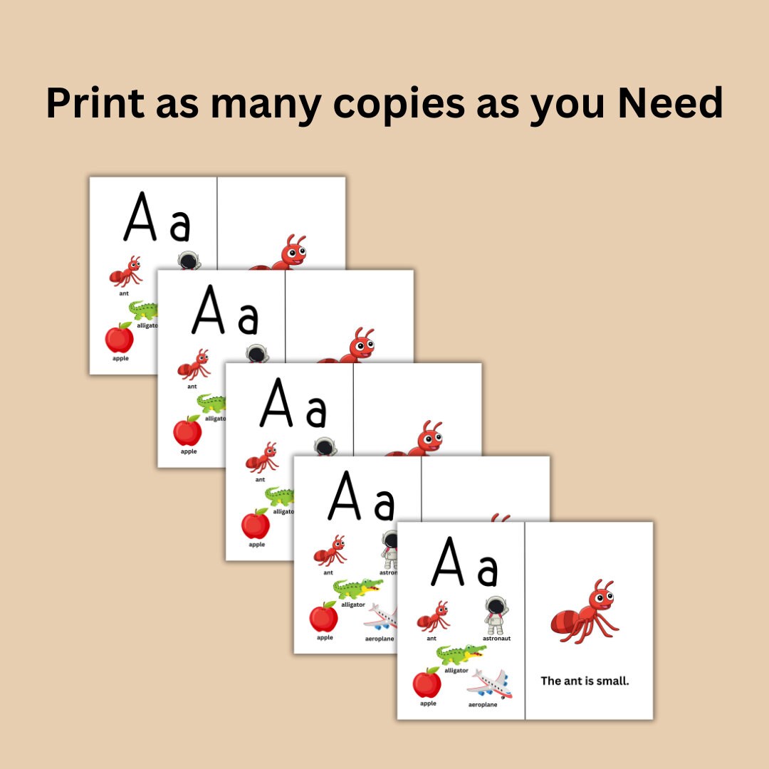 Letter Aa Printable Educational Book Kindergarten Print Letter ...