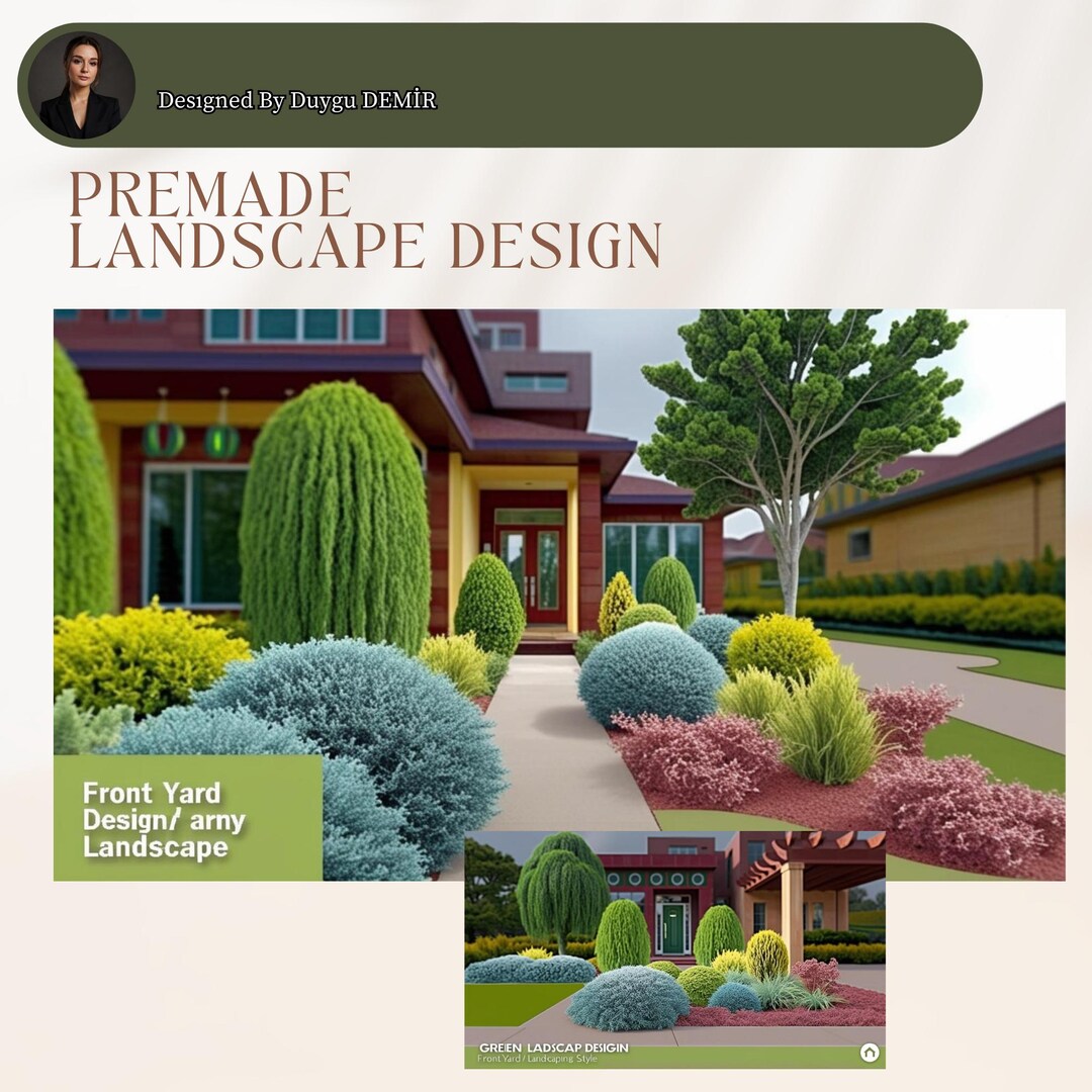 Premade Flower Berm Landscape Design: Zone 5-9 (digital Download) - Etsy