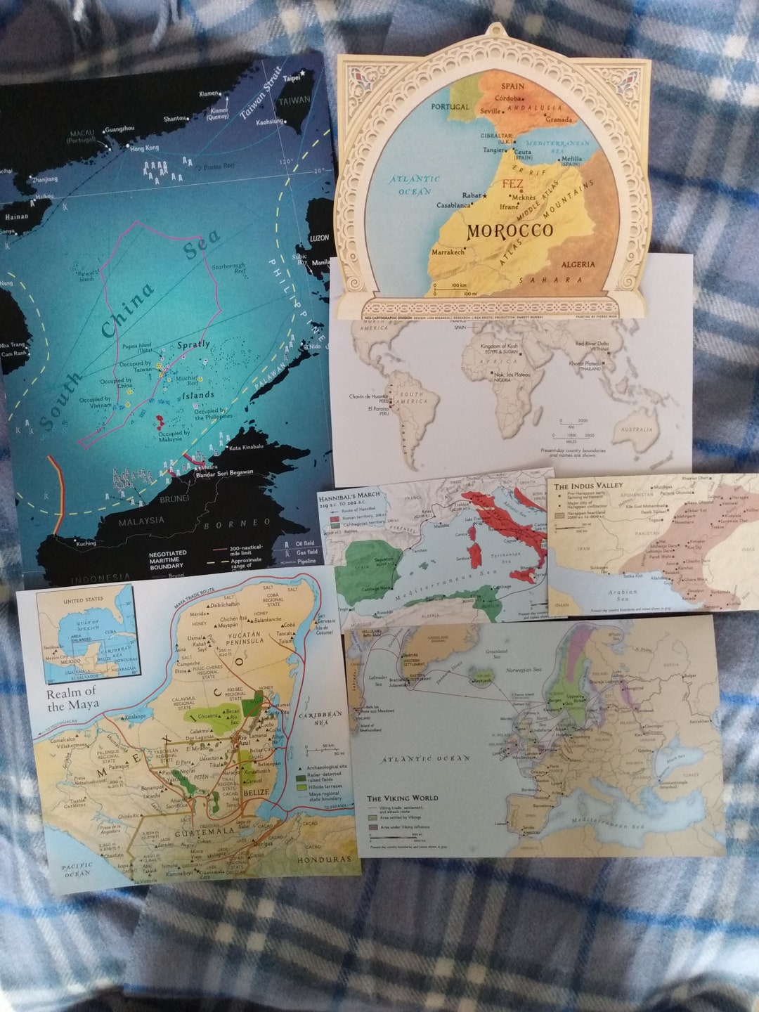 Magazine Maps Cut Outs 100 Pieces - Etsy