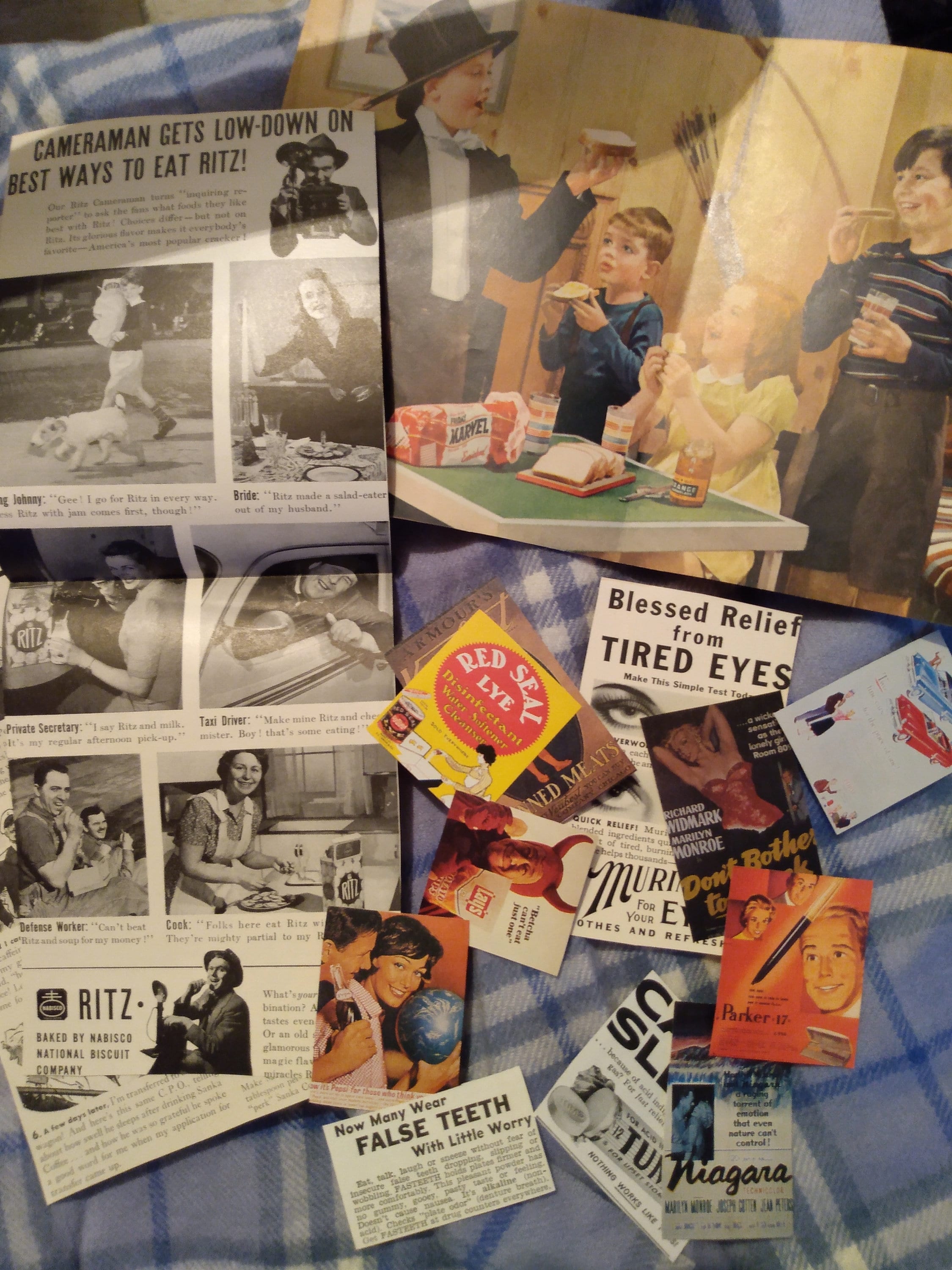 Magazine Vintage Ads Cut Outs 100 Pieces - Etsy