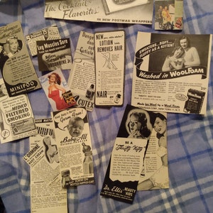 Magazine Vintage Ads Cut Outs 100 Pieces - Etsy