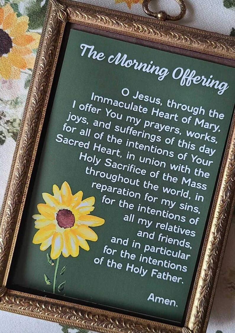 Morning Offering Prayer Art Print 4 Inch X 6 Inch and 8 Inch X 10 Inch ...
