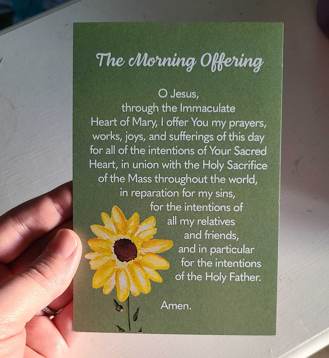 Morning Offering Prayer Art Print 4 Inch X 6 Inch & 8 Inch X 10 Inch ...
