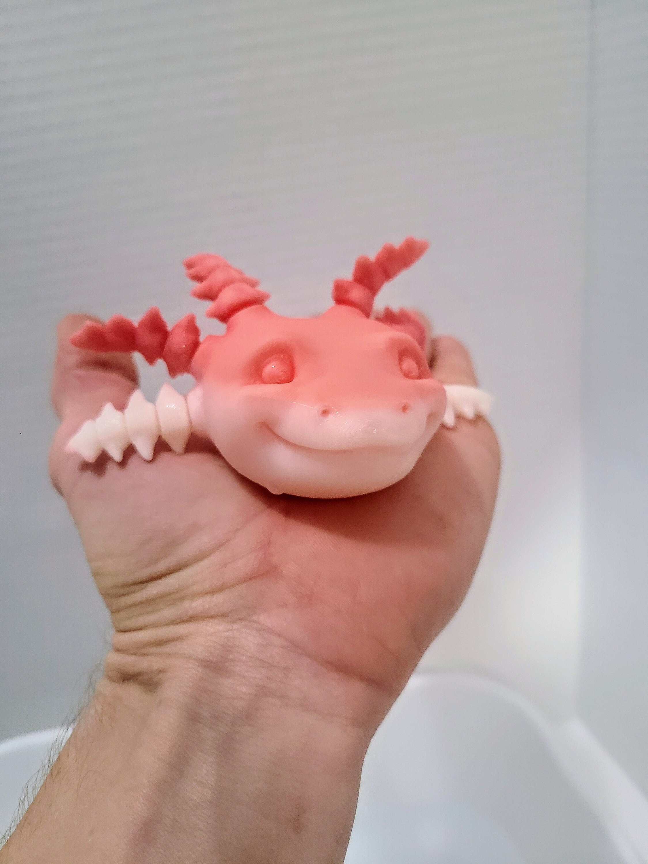 3D Printed Color Changing Mexican Salamander Heat Activated - Etsy