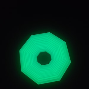 Glow in Dark Octagon Fractal Fidget ASMR Calming Sensory Nerve Anxiety ...