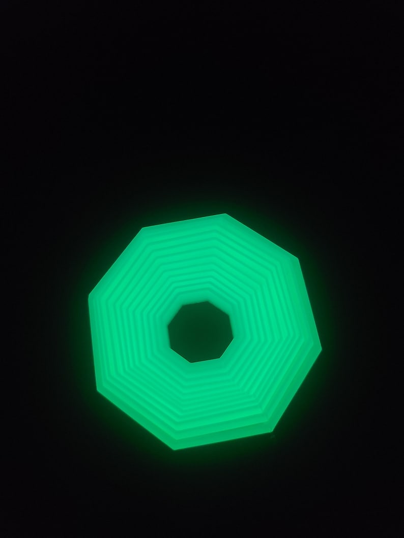 Glow in Dark Octagon Fractal Fidget ASMR Calming Sensory Nerve - Etsy