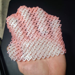 Heat Activated Color Changing 3D Printed Chainmail Plastic Fabric - Etsy