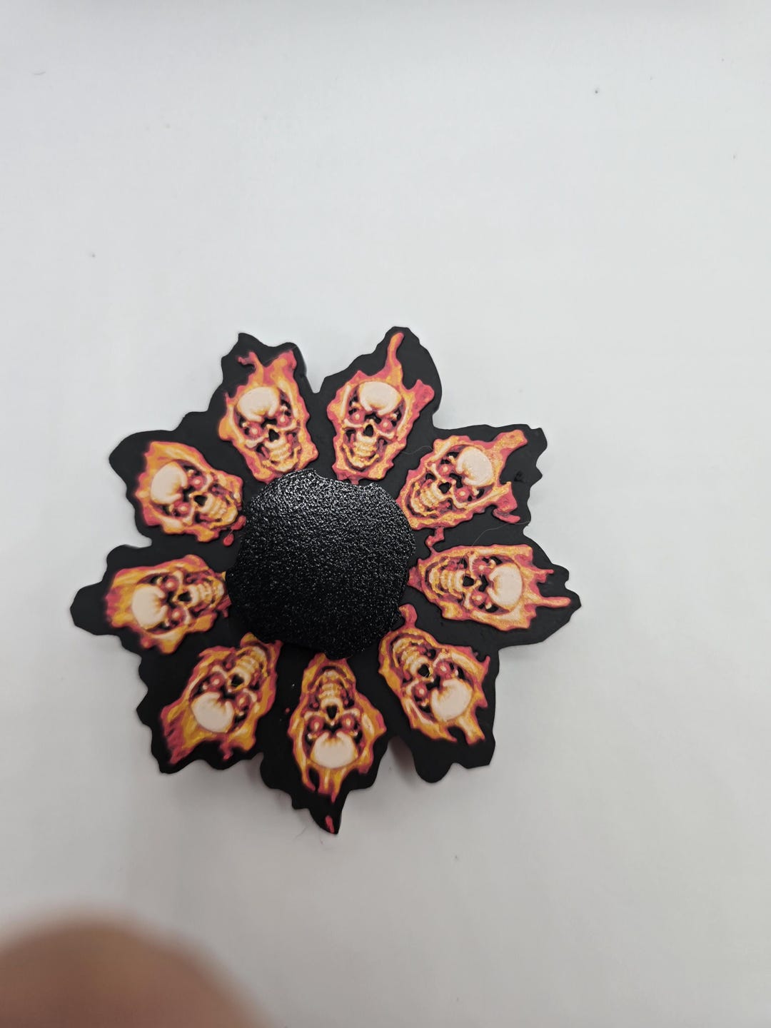 3D Printed Zoetrope - Flaming Skull Animation Spinner (animation Only ...