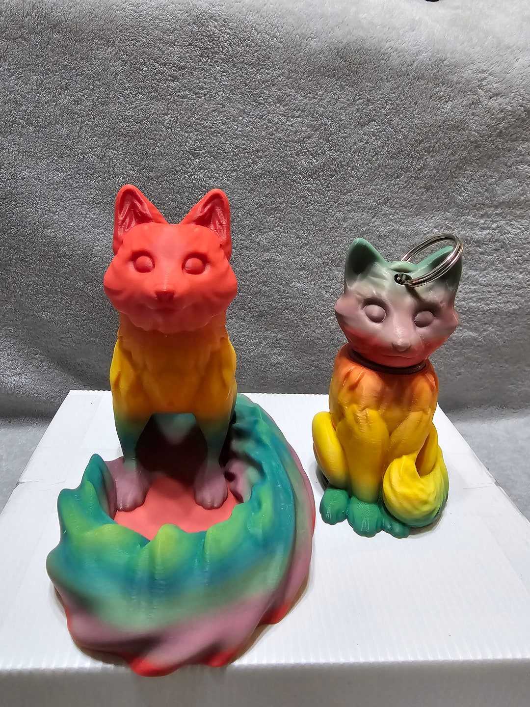 Whimsical Rainbow Fox Dice Tower With Adorable Standing Design, Dice ...